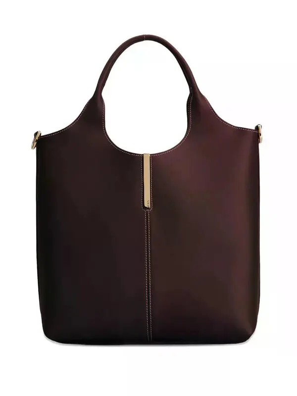 TOD'S Small Leather Tote - Brown