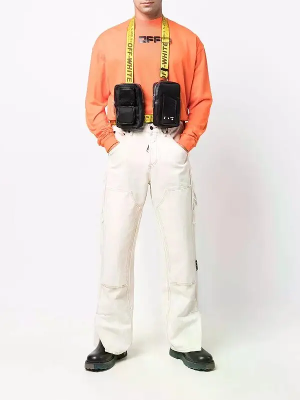 Off-White Double Pouch Shoulder Bag
