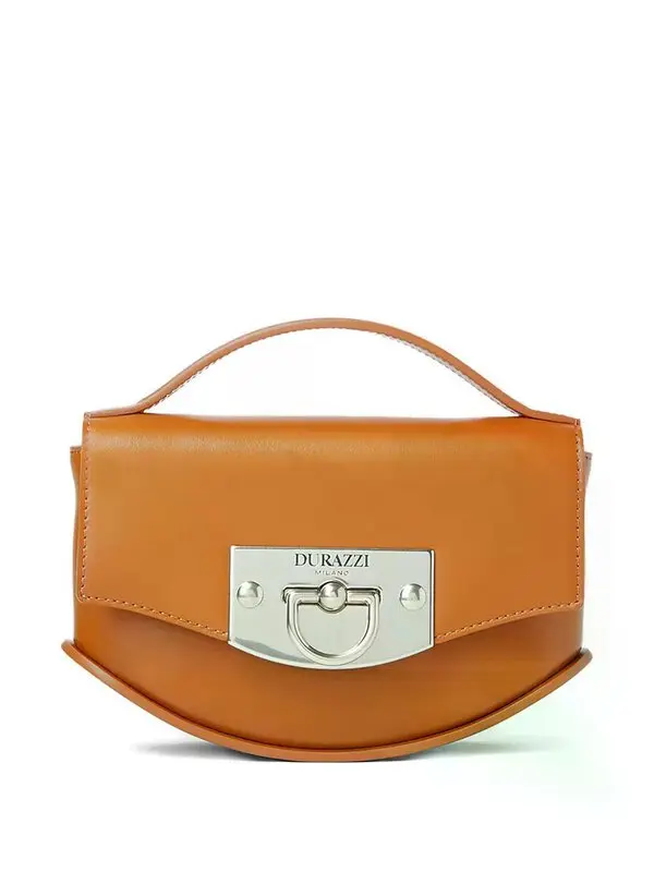 DURAZZI MILANO Curved Leather Handbag