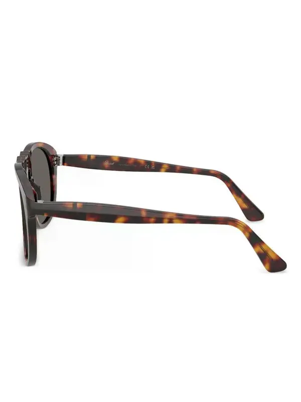 Persol Folding Tortoiseshell Sunglasses - Brown