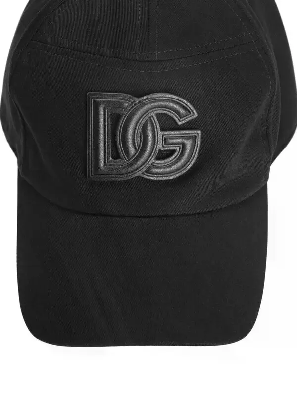 Dolce & Gabbana Logo-appliqué Cap - Black