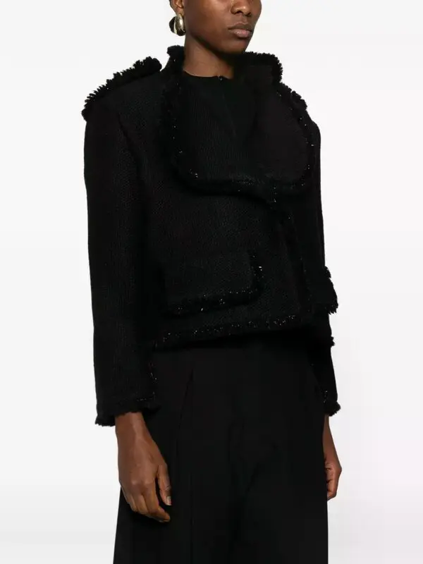 PARLOR Frayed-detail Jacket