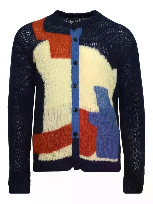 BODE Chapeau Graphic Cardigan - Blue