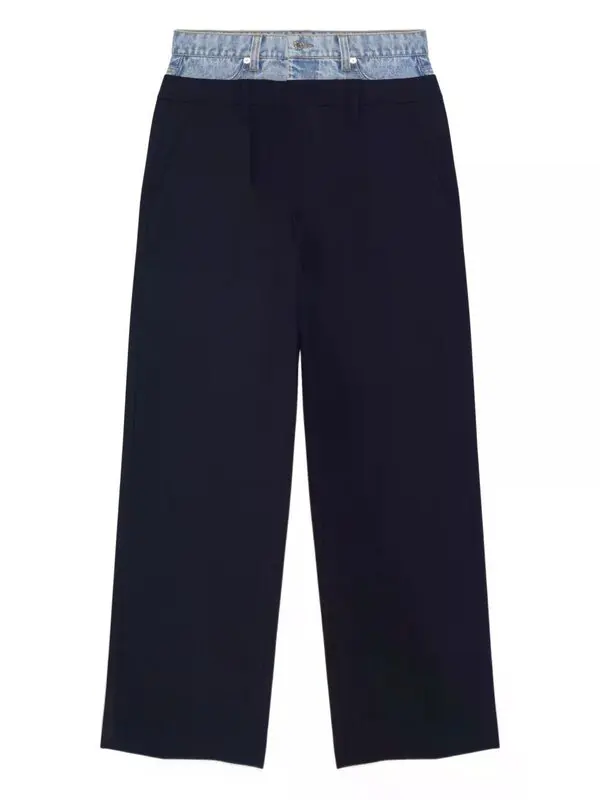Simkhai Ophelia Double-waistband Trousers - Blue