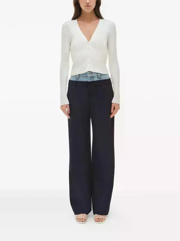 Simkhai Ophelia Double-waistband Trousers - Blue