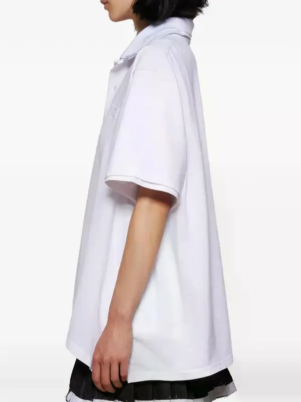 Natasha Zinko Logo-embroidered Polo Top