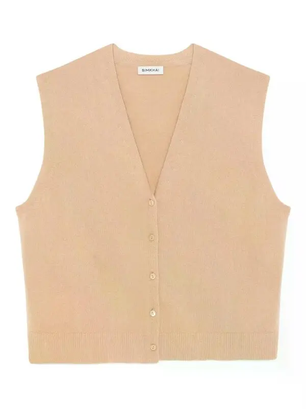 Simkhai Rozzi Cashmere Vest - Neutrals
