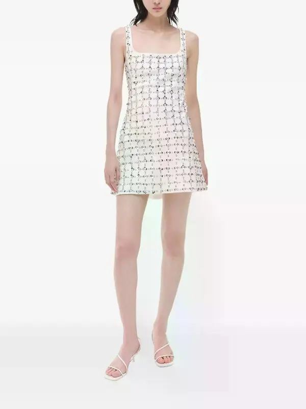 Simkhai Ziva Floral-embellished Mini Dress - White