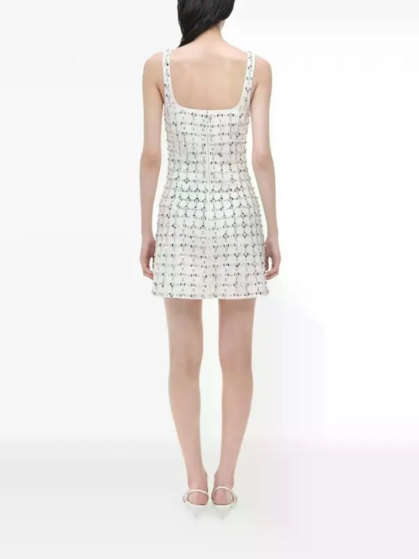 Simkhai Ziva Floral-embellished Mini Dress - White