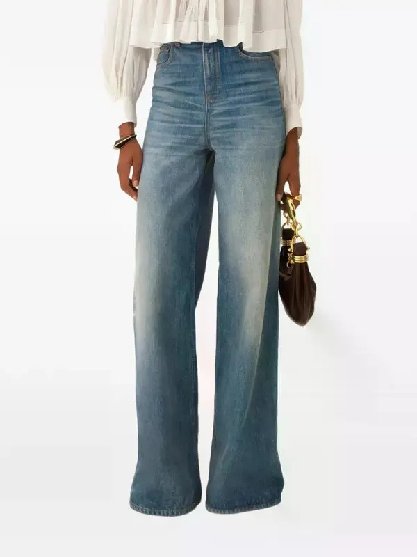 Chloé Five-pocket Wide Leg Jeans