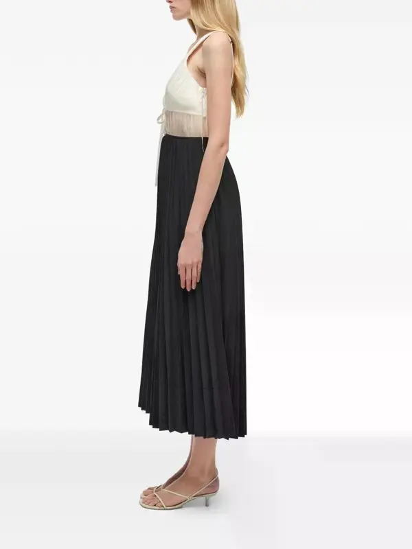Simkhai Stephanie Pleated Midi Dress