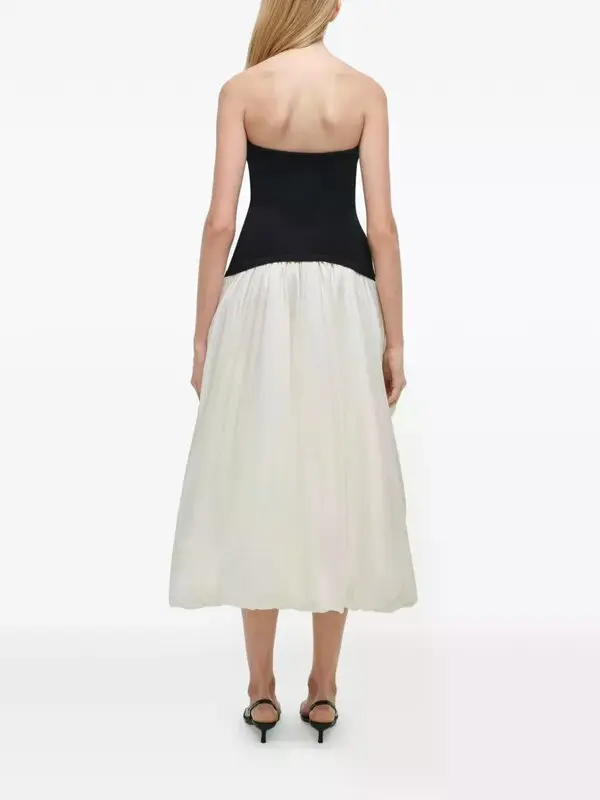 Simkhai Izzy Strapless Midi Dress - White