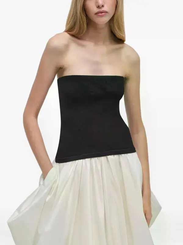 Simkhai Izzy Strapless Midi Dress - White