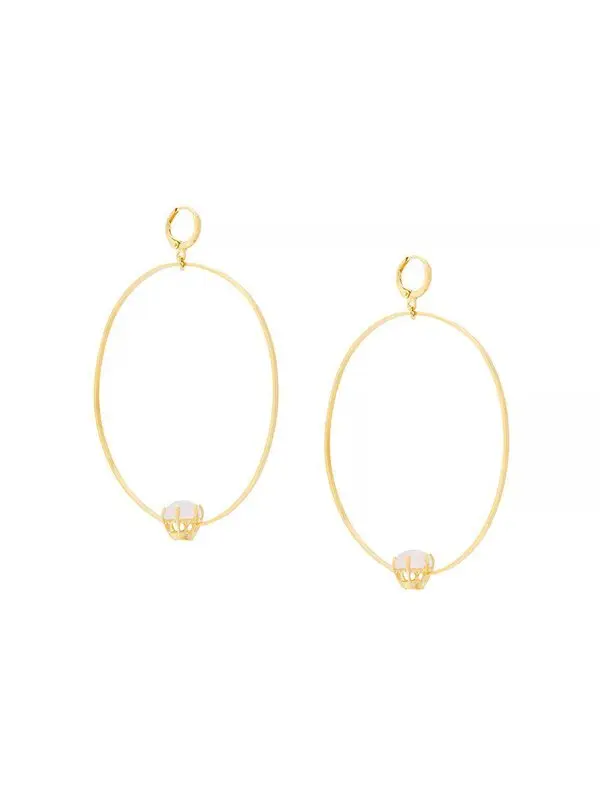 Iosselliani Puro Reversed Hoop Earrings - Metallic