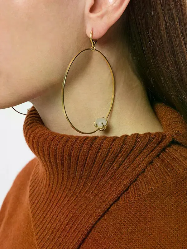 Iosselliani Puro Reversed Hoop Earrings