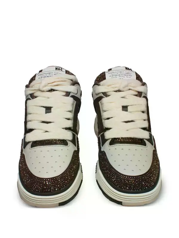 Amiri Ma-1 Embellished Logo Sneakers - Brown