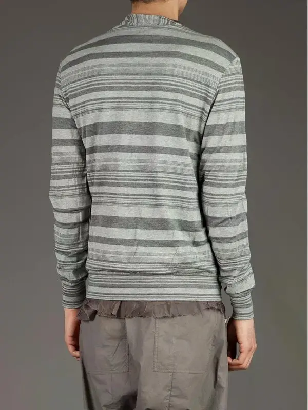 Kolor Striped Cotton Blend Cardigan