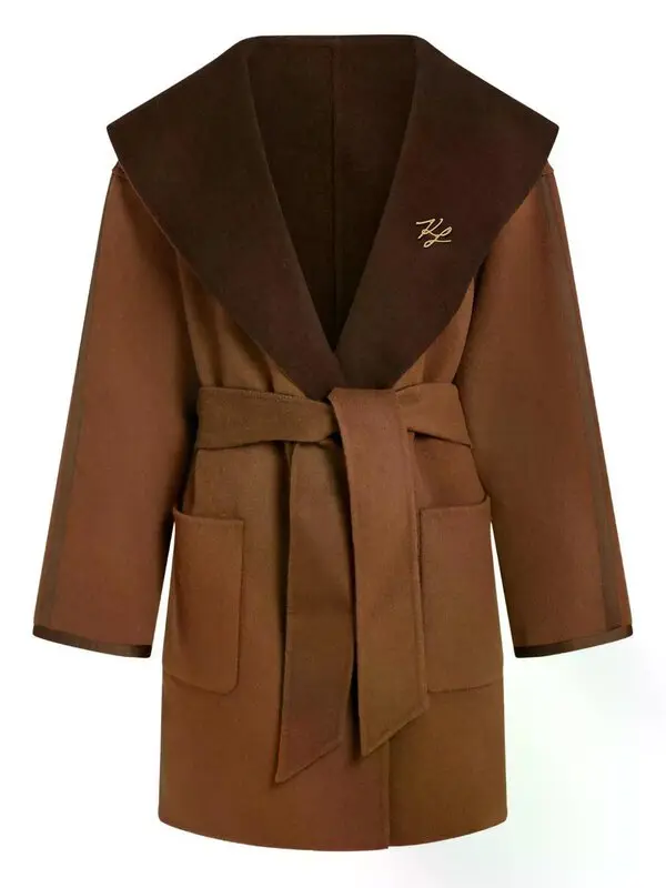 Karl Lagerfeld Reversible Belted Coat