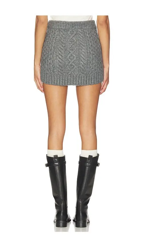 LOVERS AND FRIENDS Ibona Cable Knit Mini Skirt
