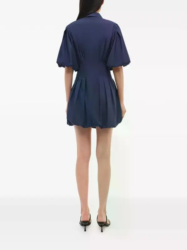 Simkhai Cleo Balloon-sleeve Mini Dress - Blue