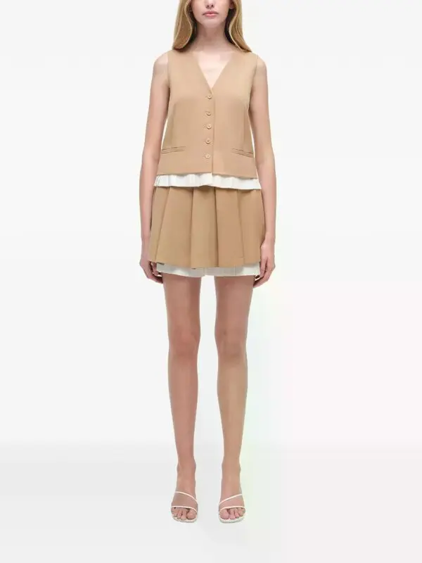 Simkhai Laiken Buttoned Vest - Neutrals