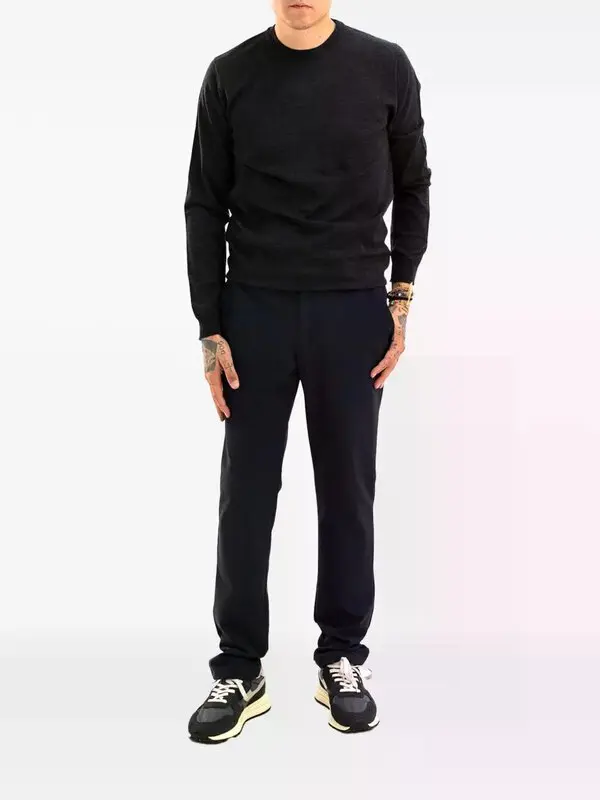 ZANONE Round-neck Long-sleeve Sweater - Grey