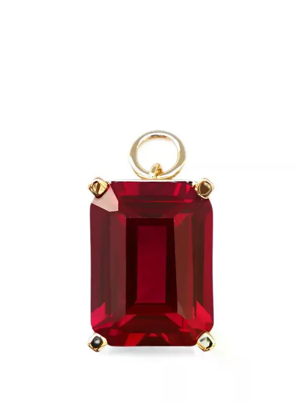 IZABEL DISPLAY Embellished Stone Pendant Earrings - Gold