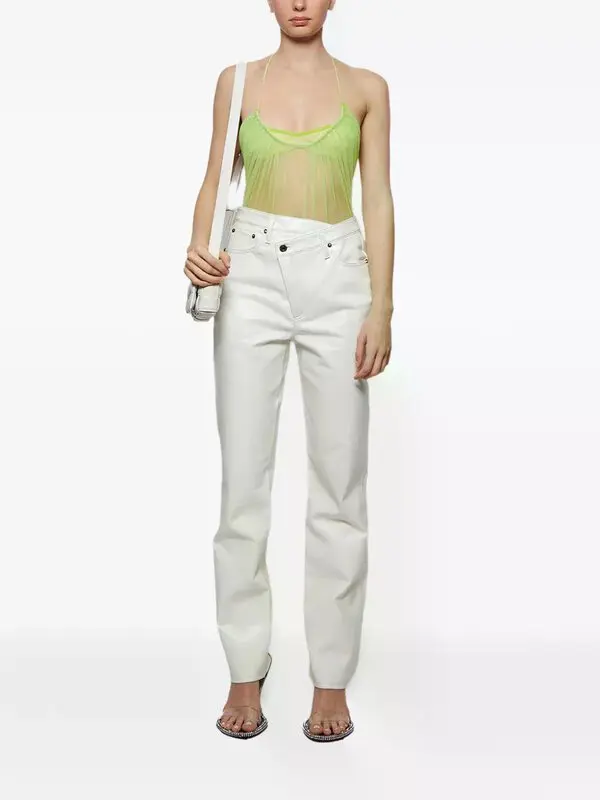 NENSI DOJAKA Cami Gathered Bodysuit - Yellow