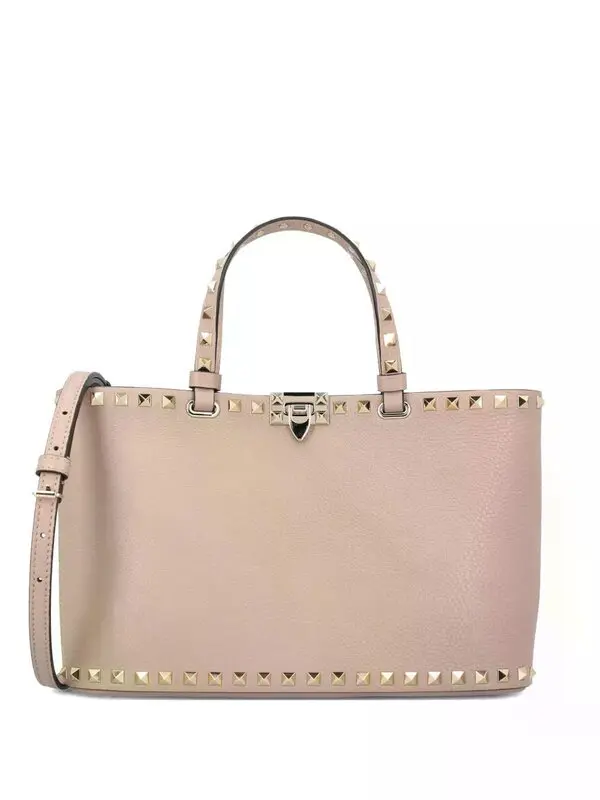 Valentino Garavani Rockstud Small Leather Tote - Pink