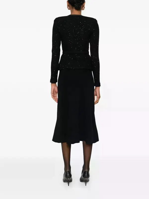 SELF-PORTRAIT Bow-embellished Midi Dress