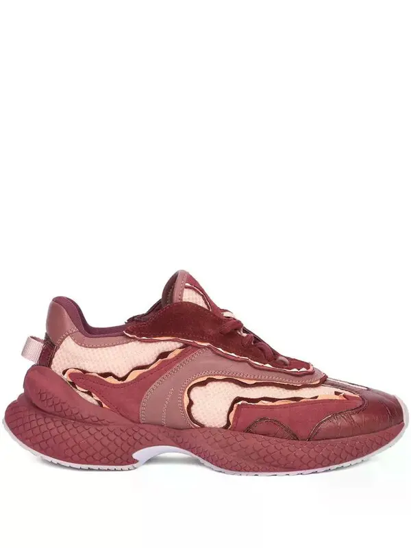 Roberto Cavalli Colour-block Panelled Sneakers - Red