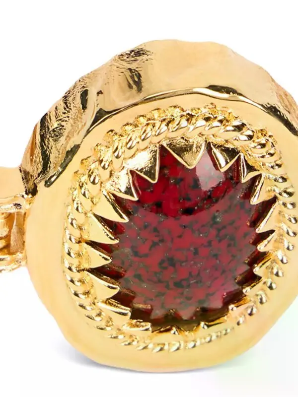 Roberto Cavalli Twisted Ruby-stone Bangle