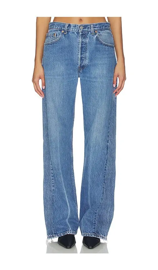 ALIGRACE Retro Oversized Wide Leg Jeans