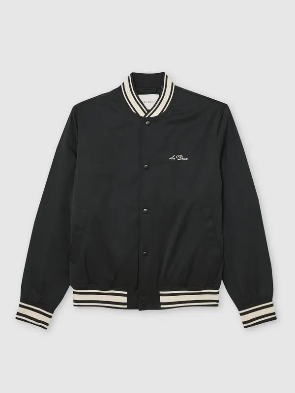 LES DEUX Tech Bomber Jacket - Black