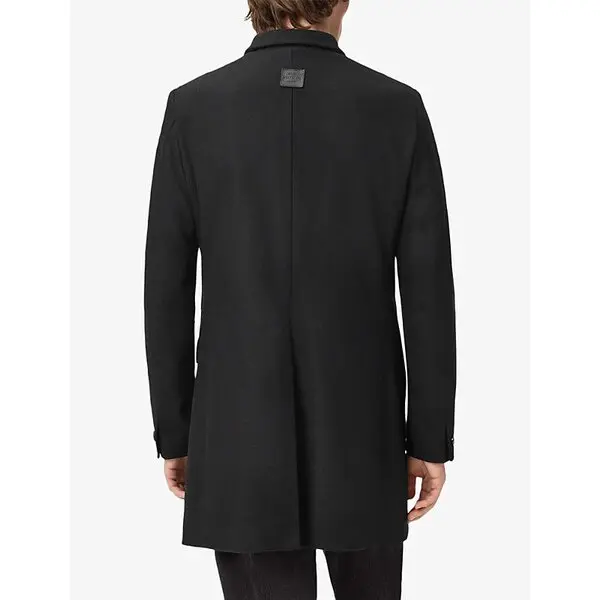 ALLSAINTS Haydon Lapel-collar Wool-blend Coat