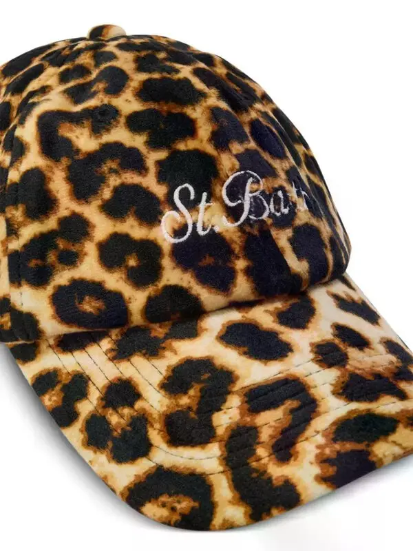 MC2 SAINT BARTH Leopard-print Baseball Cap - Neutrals