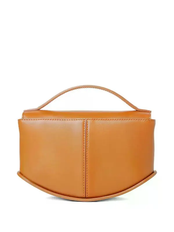 DURAZZI MILANO Curved Leather Handbag