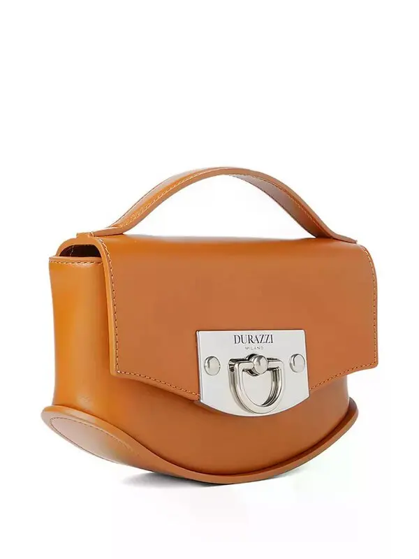 DURAZZI MILANO Curved Leather Handbag