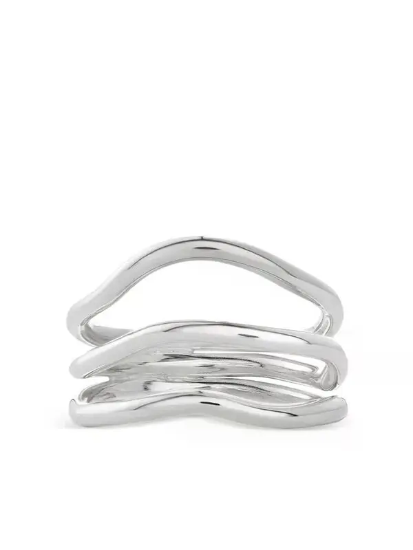 NO MORE Wave-design Ring - Silver