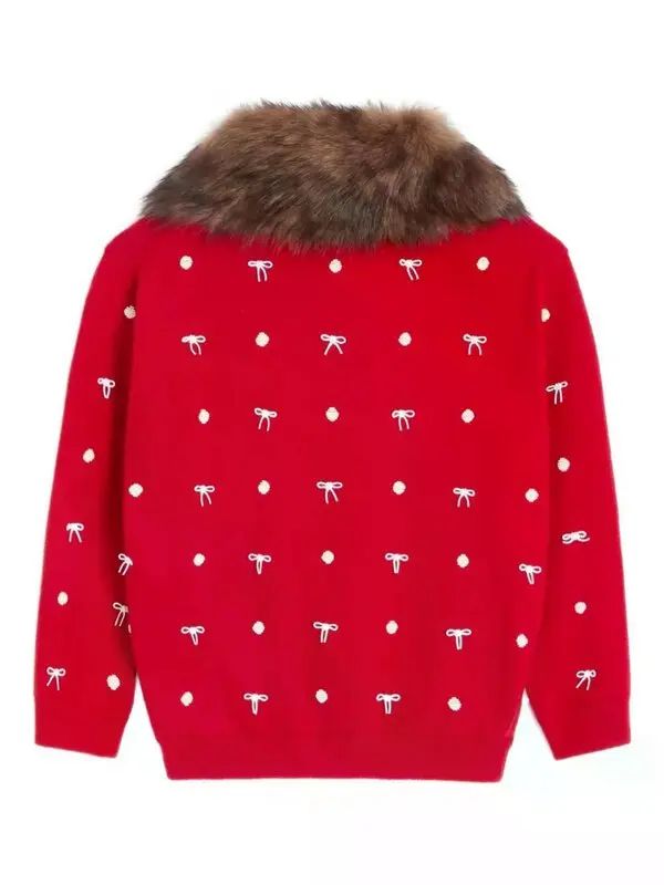 Valentino Garavani Embellished Wool Cardigan