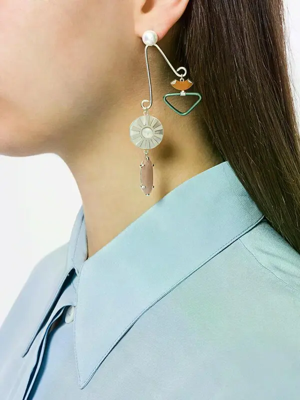 WOUTERS & HENDRIX Technofossils Balance Earrings