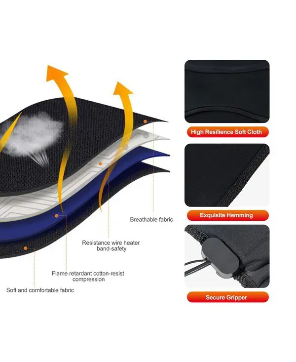 SUGIFT Foldable Full Body Massage Mat With 10 Vibration Motors