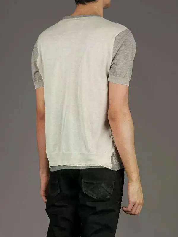 SIDE SLOPE V-neck T-shirt
