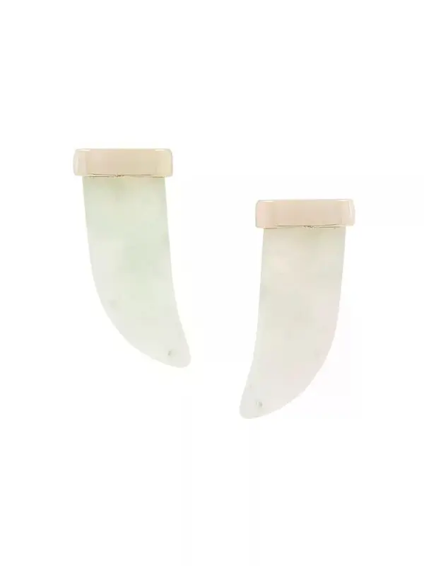 Iosselliani Elegua Horn Stud Earrings - Metallic