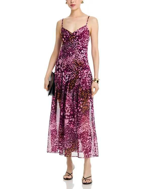 Aqua Printed Maxi Dress Exclusive