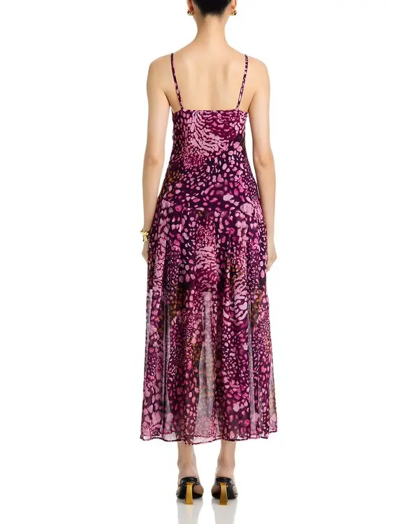 Aqua Printed Maxi Dress Exclusive