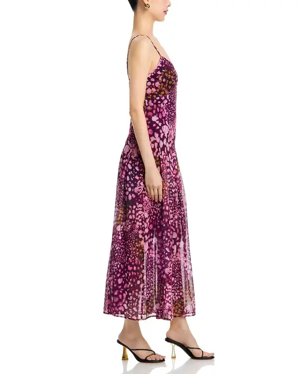 Aqua Printed Maxi Dress Exclusive