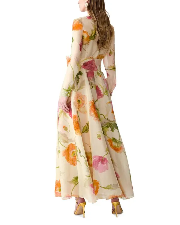 Carolina Herrera Trench Dress - Almond Multi