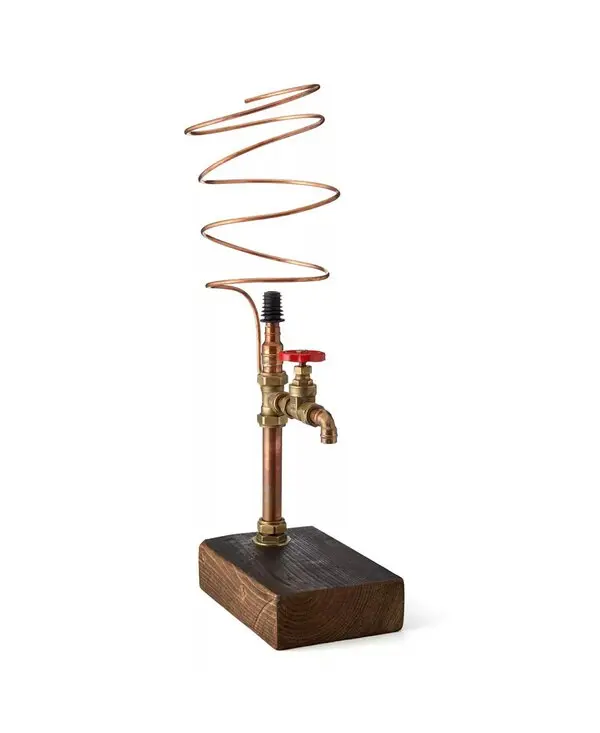 UNCOMMON GOODS Industrial Brass & Copper Drink Dispenser