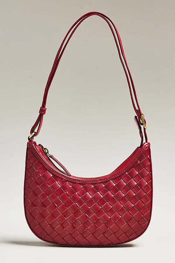 BEMBIEN Mini Woven Sling Bag - Red